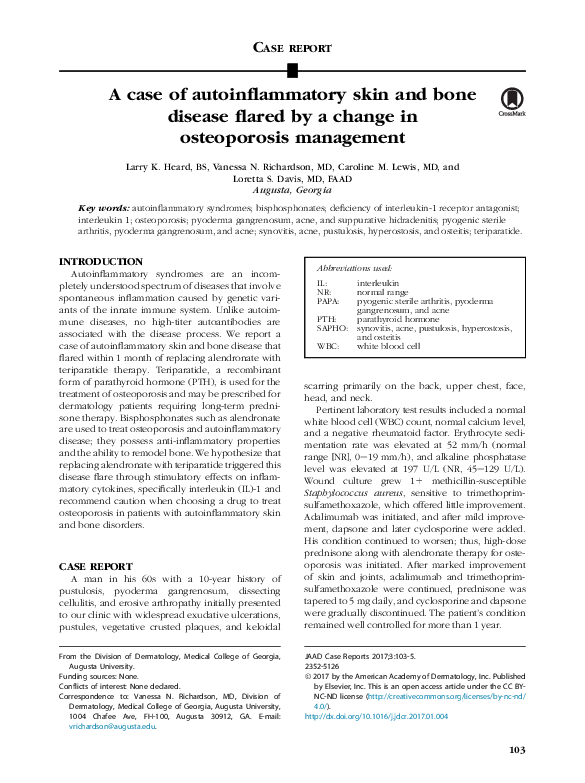 (PDF) Autoinflammatory Response in Osteoporosis Switch