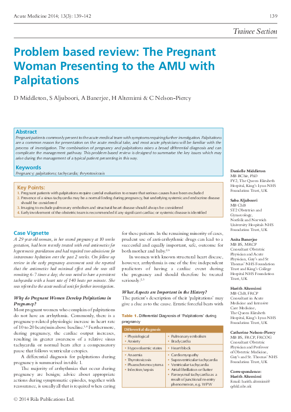 (PDF) Problem based review: The Pregnant Woman Presenting to the AMU ...