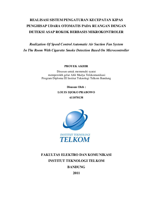(PDF) Realisasi Sistem Pengaturan Kecepatan Kipas Penghisap Udara ...