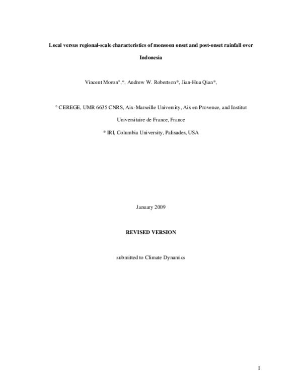 (PDF) Local versus regional-scale characteristics of monsoon onset and ...