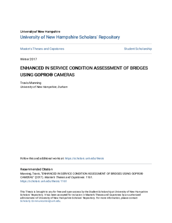 (PDF) Enhanced in Service Condition Assessment of Bridges Using Gopro ...