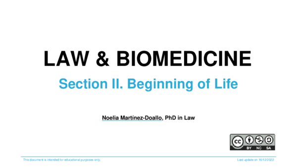 (PDF) 2.5. Beginning of Life: Wrongful Birth and Wrongful Life Claims