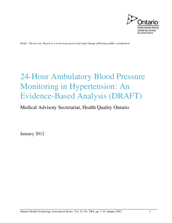 (PDF) 24-Hour Ambulatory Blood Pressure Monitoring in Hypertension: An ...
