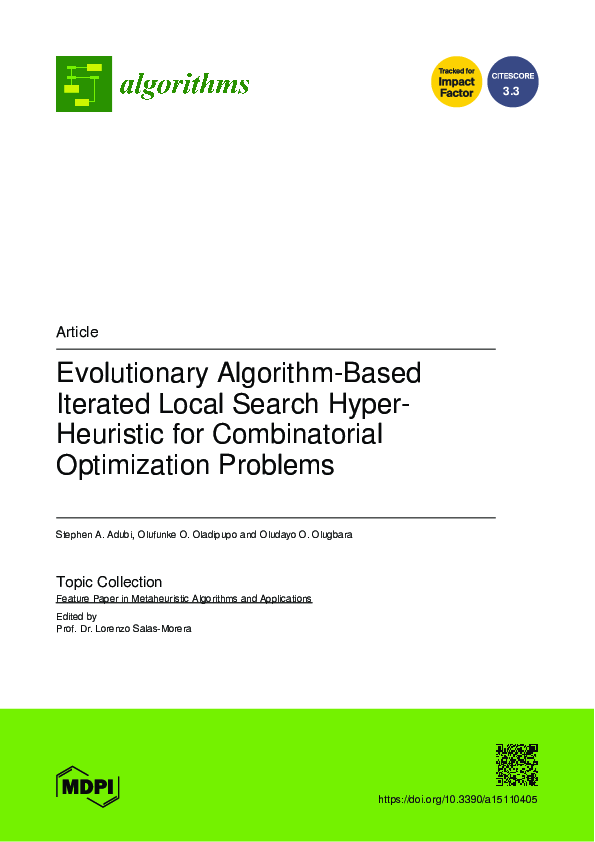 (PDF) EA-ILS Hyper-Heuristic for Improved Combinatorial Optimization