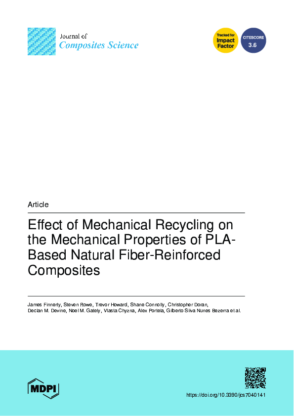 (PDF) Effect of Mechanical Recycling on the Mechanical Properties of PLA-Based Natural Fiber ...