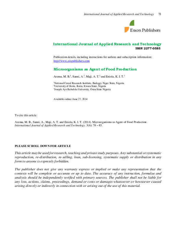 (PDF) International Journal of Applied Research and Technology