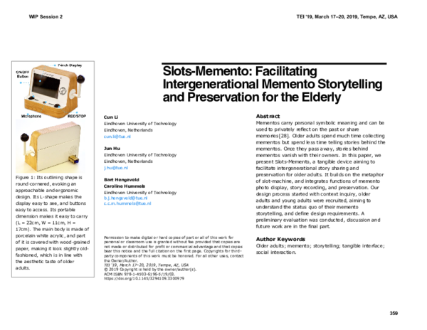 (PDF) Slots-Memento | Caroline Hummels - Academia.edu
