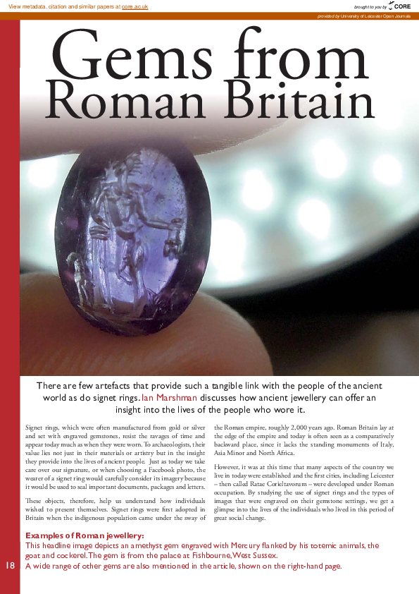 (PDF) Gems from Roman Britain