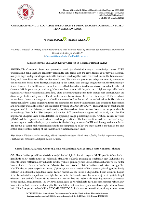 Pdf Comparative Fault Location Estimation By Using Image Processing
