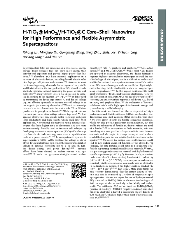 (PDF) H-TiO2@MnO2//H-TiO2@C Core-Shell Nanowires for High Performance ...