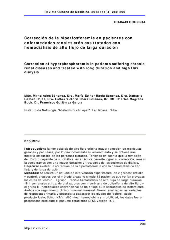 (PDF) Corrección de la hiperfosforemia en pacientes con enfermedades ...