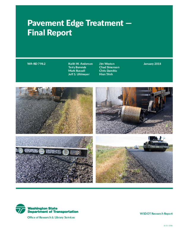 (PDF) Pavement Edge Treatment Final Report