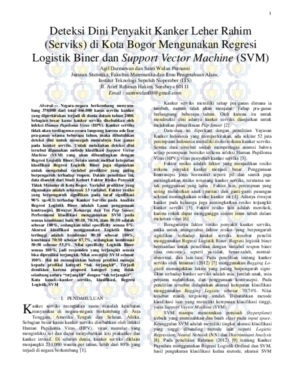 (PDF) Deteksi Dini Penyakit Kanker Leher Rahim (Serviks) DI Kota Bogor ...