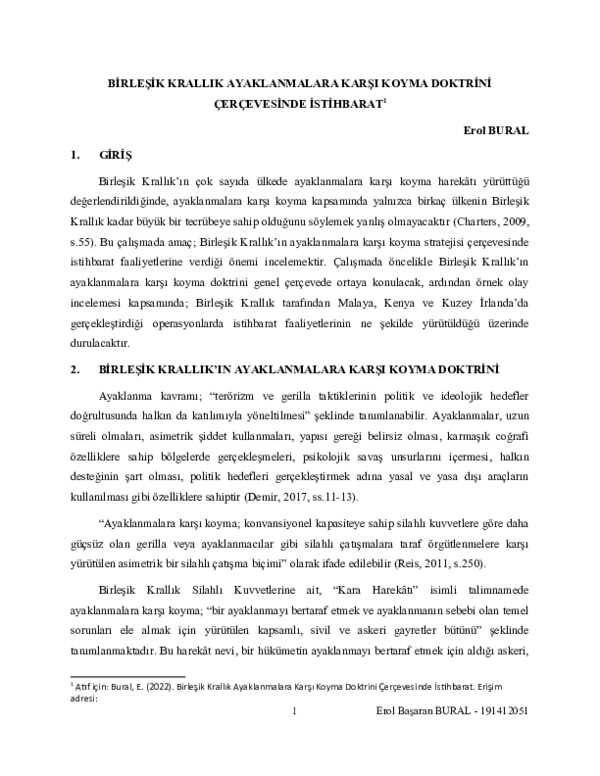 (DOC) BİRLEŞİK KRALLIK AYAKLANMALARA KARŞI KOYMA DOKTRİNİ ÇERÇEVESİNDE ...