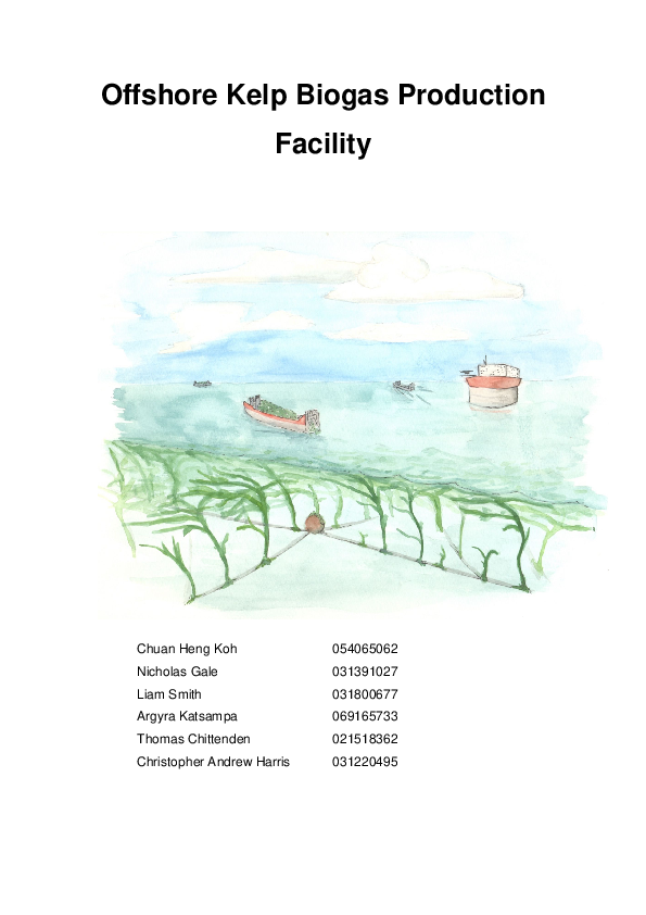 (PDF) Offshore Kelp Biogas Production Facility