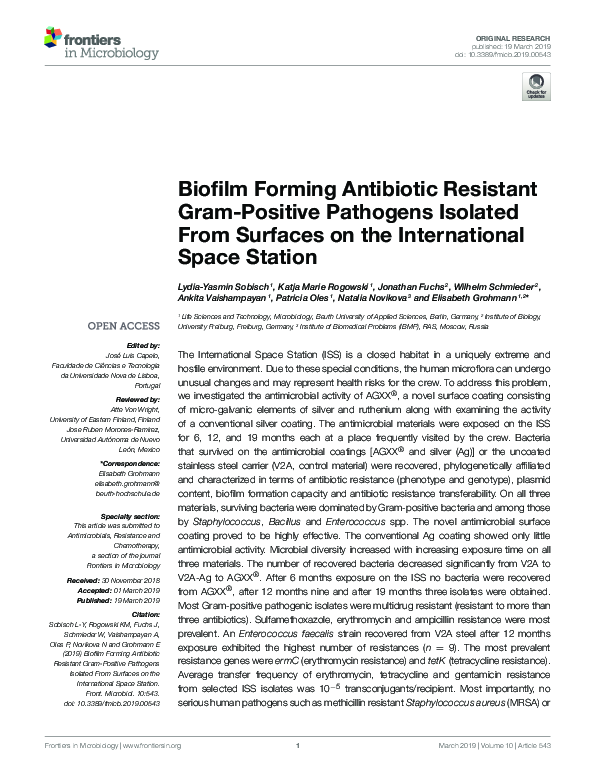 (PDF) Biofilm Forming Antibiotic Resistant Gram-Positive Pathogens ...