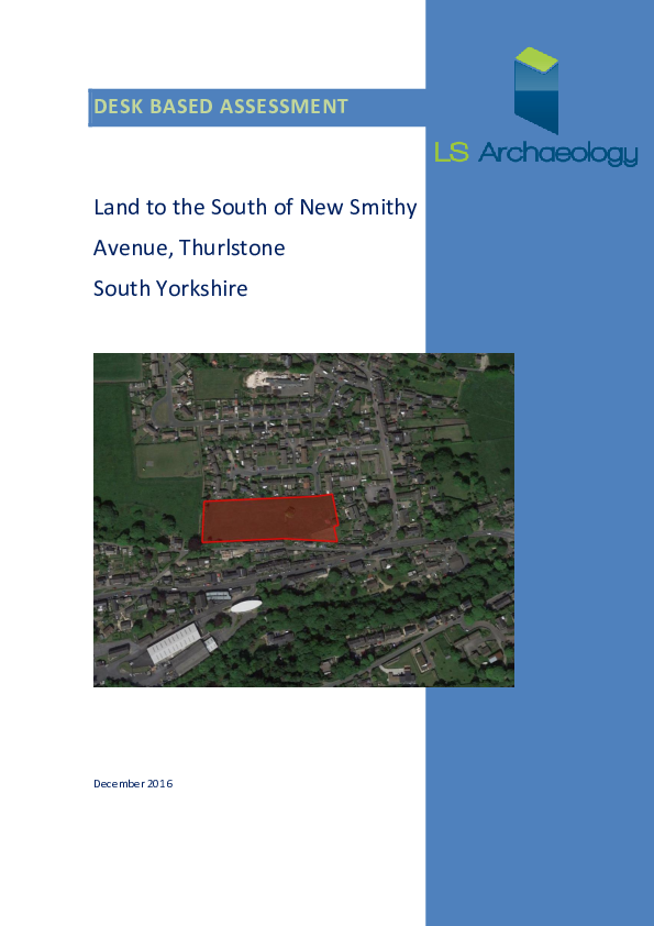 (PDF) Thurlstone Barnsley: Archaeological Desk Based Assessment