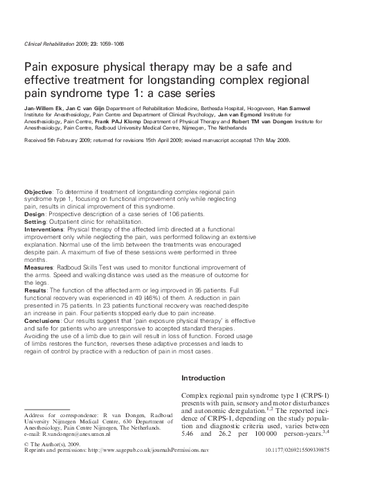 (PDF) Pain exposure physical therapy may be a safe and effective ...