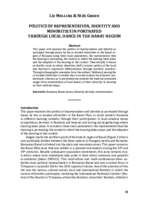 (PDF) Politics of representation, identity and minorities in portrayed ...