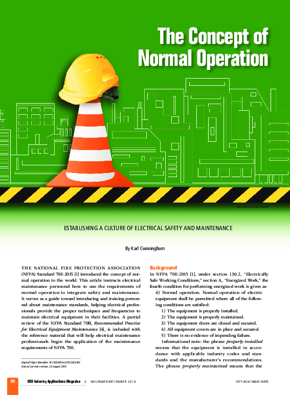 (PDF) The Concept of Normal Operation: Establishing a Culture of ...