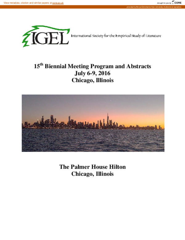 (PDF) Literariness Revisited: Deviation vs. Entrenched Ideas