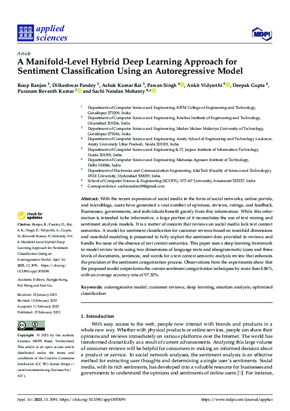 (PDF) A Manifold-Level Hybrid Deep Learning Approach for Sentiment Classification Using an ...