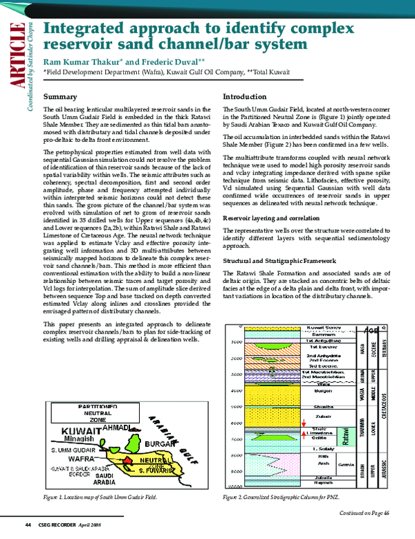 (PDF) Integrated approach to identify complex reservoir sand channel ...