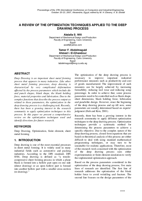 (PDF) A review of the optimization techniques applied to the deep ...