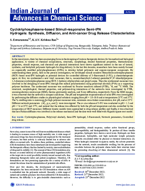 (PDF) Cyclotriphosphazene-based Stimuli-responsive Semi-IPN Hydrogels ...
