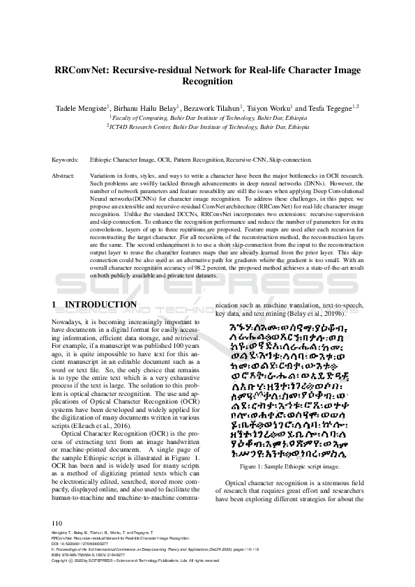 (PDF) RRConvNet: Recursive-residual Network for Real-life Character Image Recognition