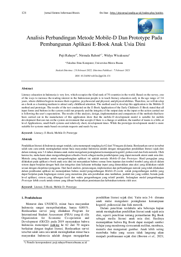 (PDF) Analisis Perbandingan Metode Mobile-D Dan Prototype Pada ...