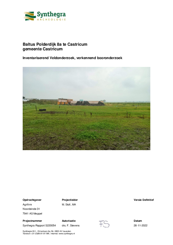 (PDF) Baltus Polderdijk 8a te Castricum, gemeente Castricum ...