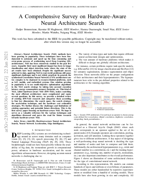 (PDF) A Comprehensive Survey on Hardware-Aware Neural Architecture Search