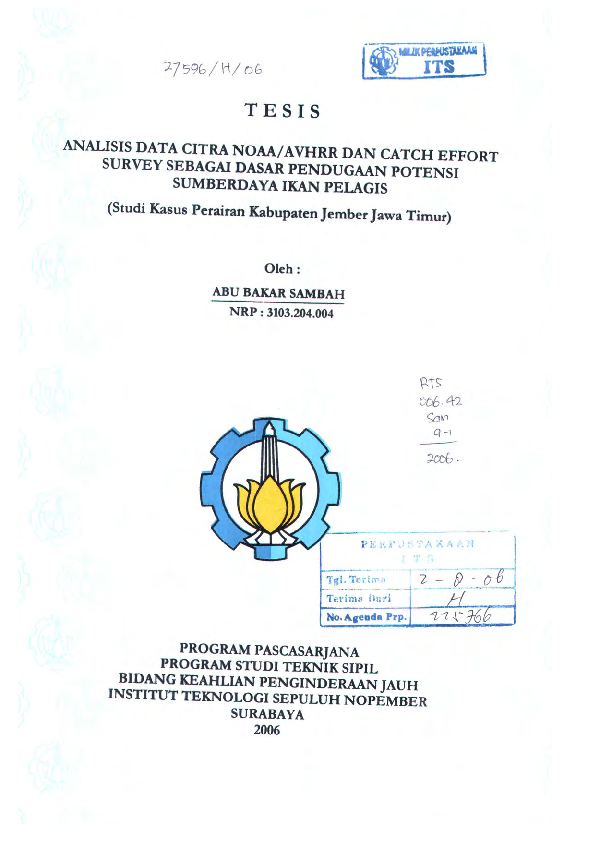 (PDF) Analisis Data Citra Noaa/Avhrr Dan Catch Effort Survey Sebagai ...