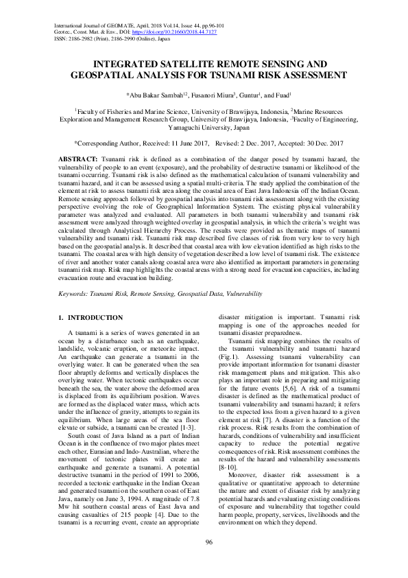 (PDF) Integrated Satellite Remote Sensing and Geospatial Analysis for ...