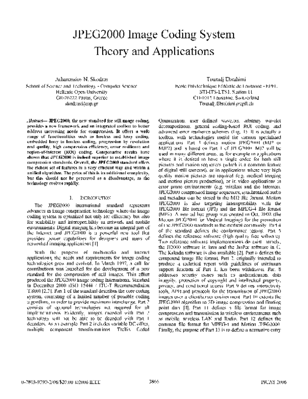 (PDF) Evrahimi “JPEG 2000 image coding System Theory and Application
