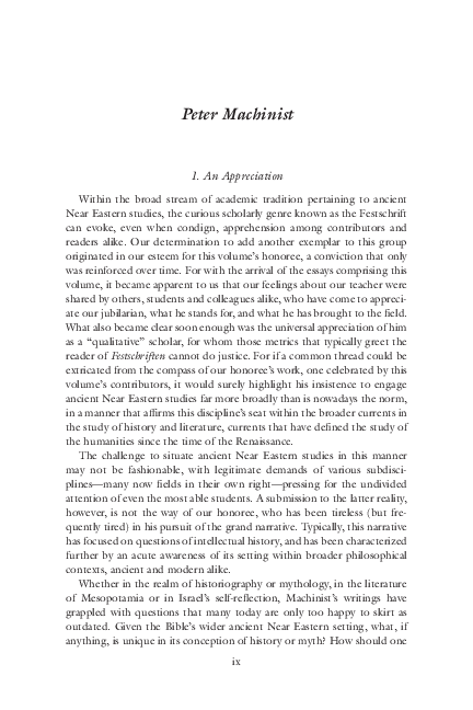 (PDF) Peter Machinist