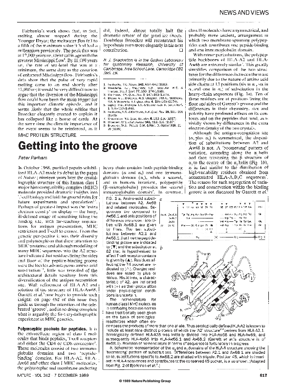 (PDF) Getting into the groove