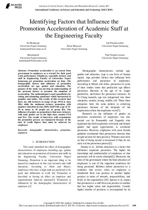 (PDF) Identifying Factors that Influence the Promotion Acceleration of ...