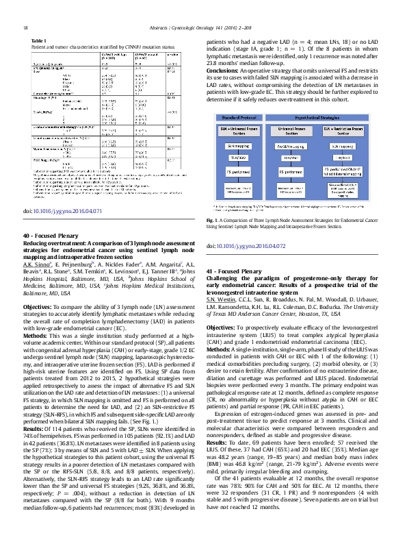 (PDF) Reducing overtreatment: A comparison of 3 lymph node assessment strategies for endometrial ...