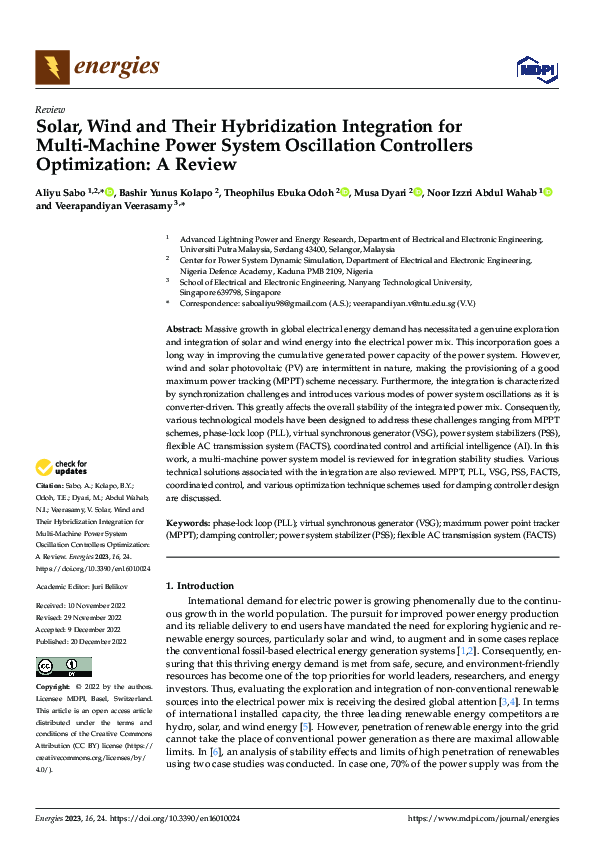 (PDF) Solar, Wind and Their Hybridization Integration for Multi-Machine Power System Oscillation ...