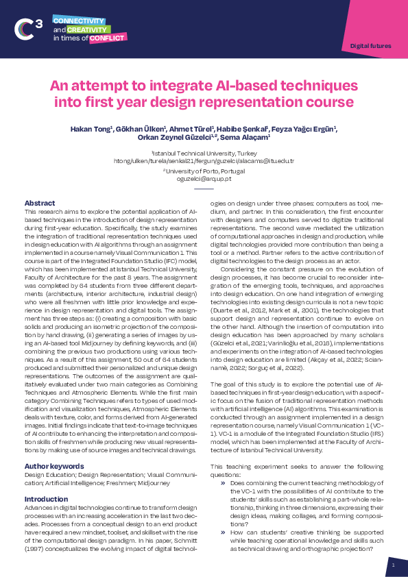 (PDF) An attempt to integrate AI-based techniques into first year ...