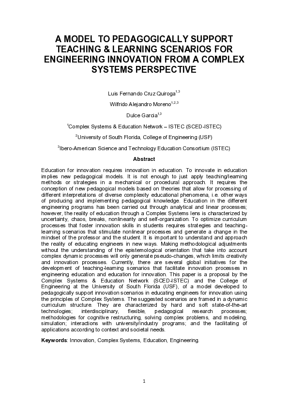 (PDF) A Model to Pedagogically Support Teaching & Learning Scenarios ...