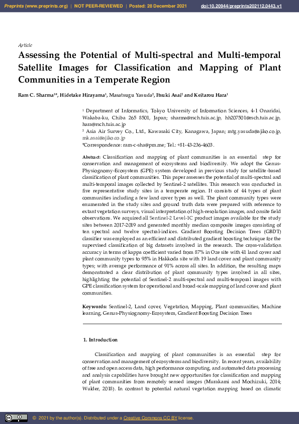 (PDF) Assessing the Potential of Multi-spectral and Multi-temporal Satellite Images for ...