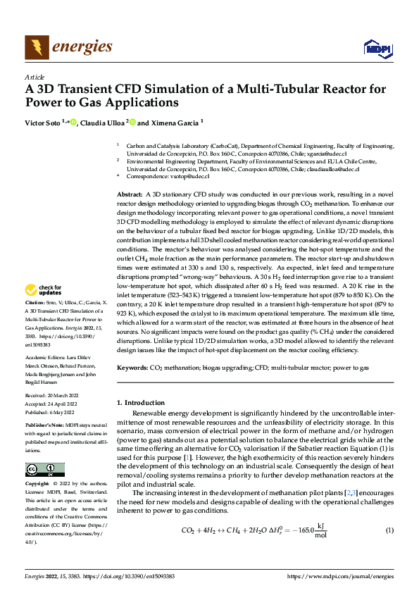 (PDF) A 3D Transient CFD Simulation of a Multi-Tubular Reactor for ...