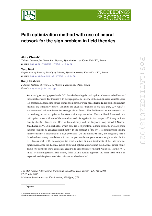 (PDF) Path optimization method with use of neural network for the sign ...