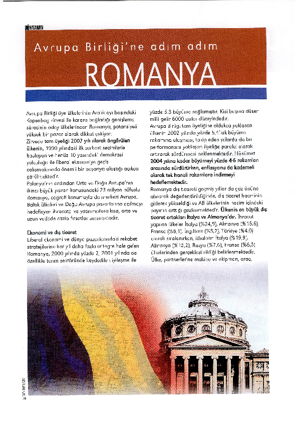 (PDF) Avrupa Birliği'ne Adım Adım: Romanya / Step by Step to the ...