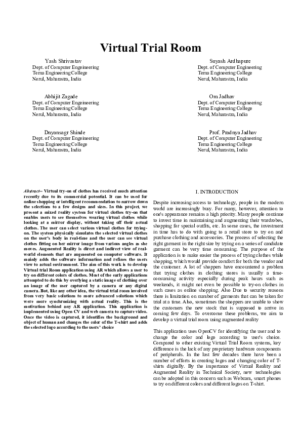 (DOC) Virtual Trial Room