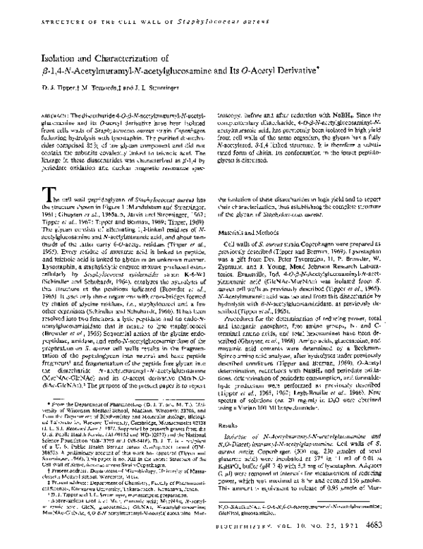 (PDF) Structure of the cell wall of Staphylococcus aureus strain ...