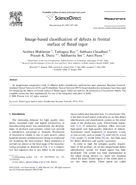 (PDF) Image-based classification of defects in frontal surface of ...